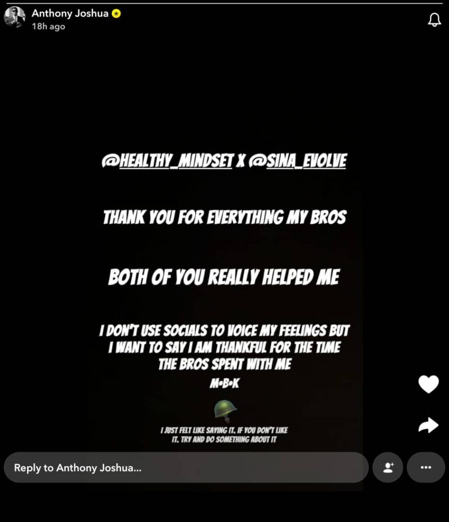 Anthony Joshua Pays Emotional Tribute to Friends Who Died in Nigerian ...