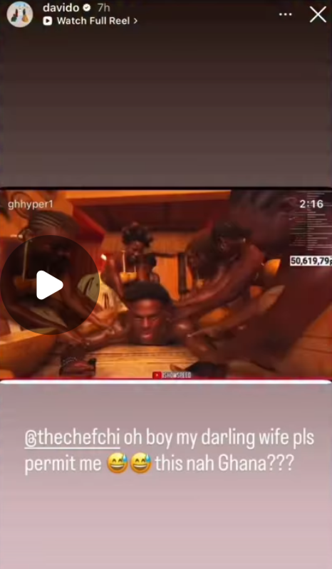 “I want this too” – Drama as Davido begs wife Chioma for permission to ...